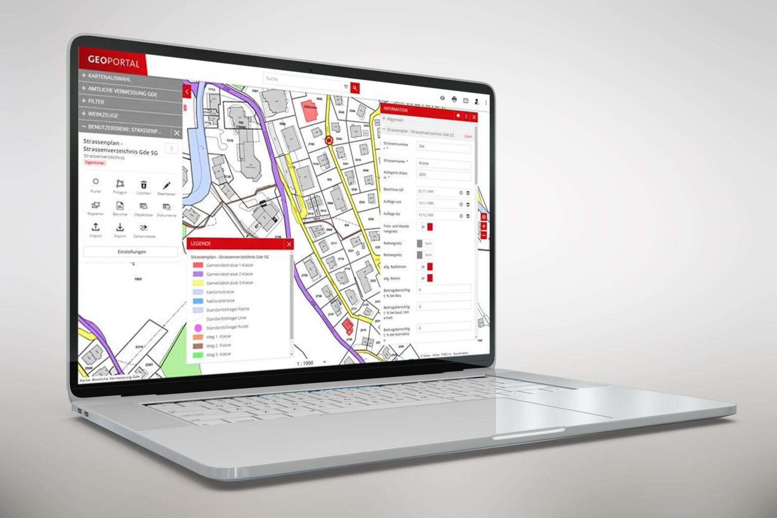 Strassenverzeichnis führen mit GEOINFO | Geoinfo
